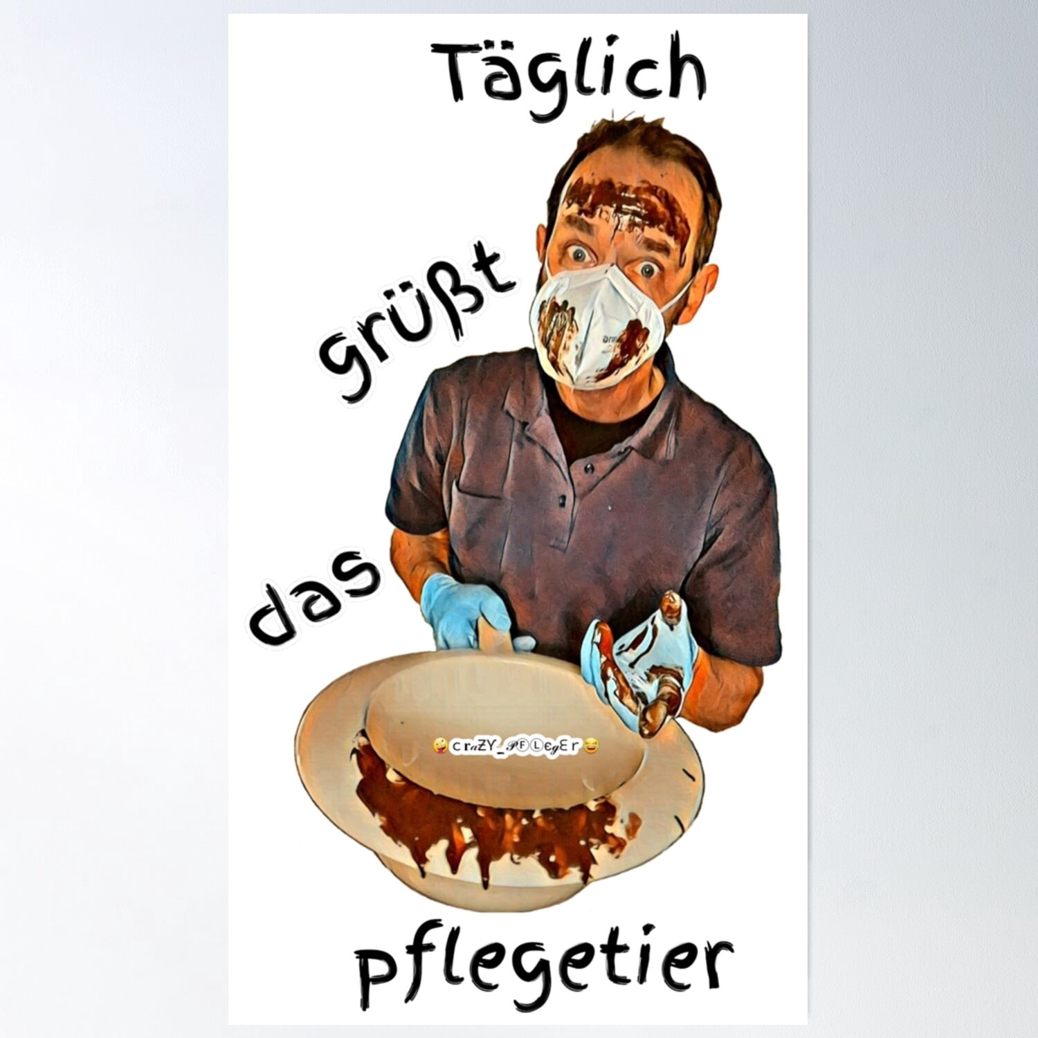 The Foster Animal Greets You Every Day Poster Wall Art, Modern Wall ...