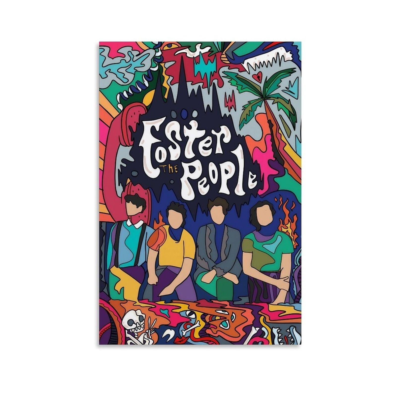 The Foster People Canvas Poster Bedroom Decor Office Decor Gifts ...