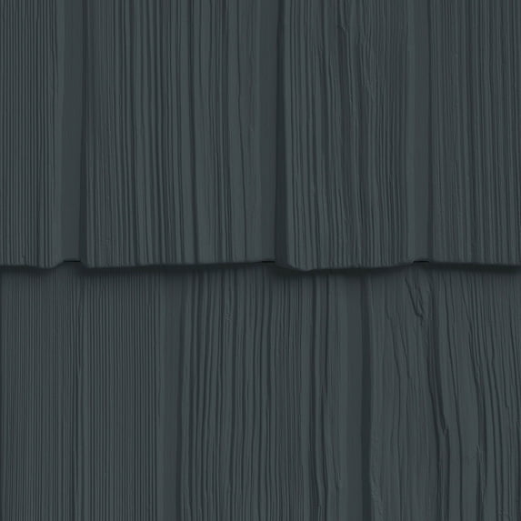 The Foundry 10"W x 62 1/2"L Exposure, Vinyl Staggered Shakes (23 Panels ...