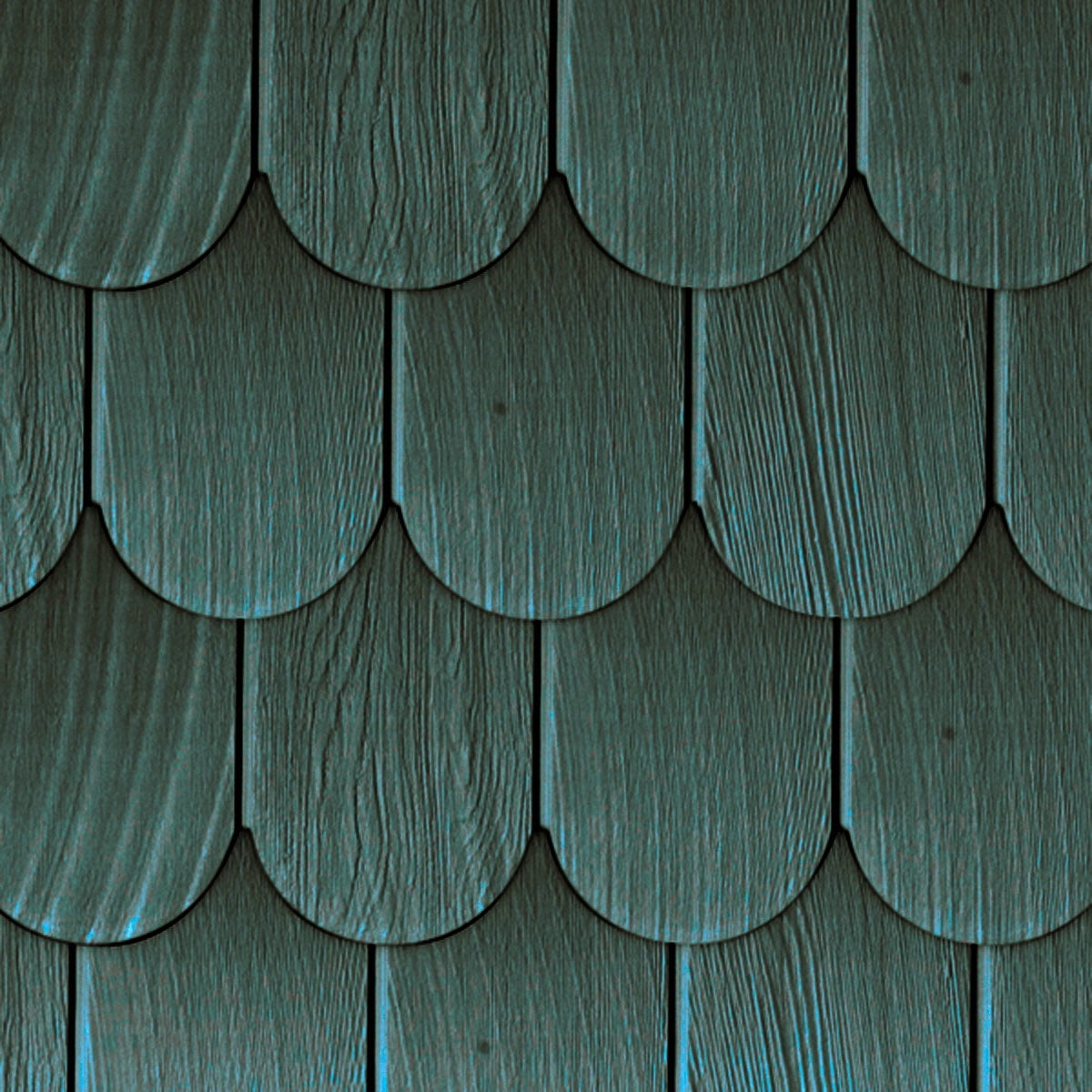 The Foundry 6"W x 60"L Exposure, Vinyl Round Shingles (20 Panels/Ctn ...