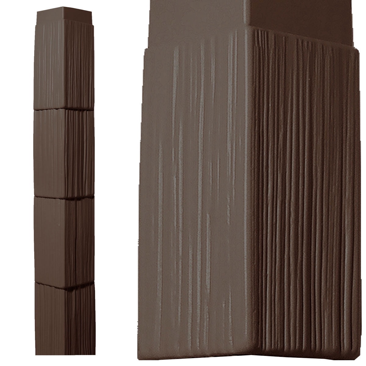 The Foundry 7"W x 56"H Corner Kit for 7" Staggered & Split Shakes (4 ...