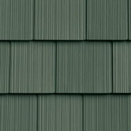 The Foundry 10"W x 62 1/2"L Exposure, Vinyl Staggered Shakes (23 Panels ...