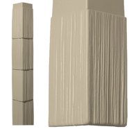 The Foundry 6"W x 60"L Exposure, Vinyl Round Shingles (20 Panels/Ctn ...