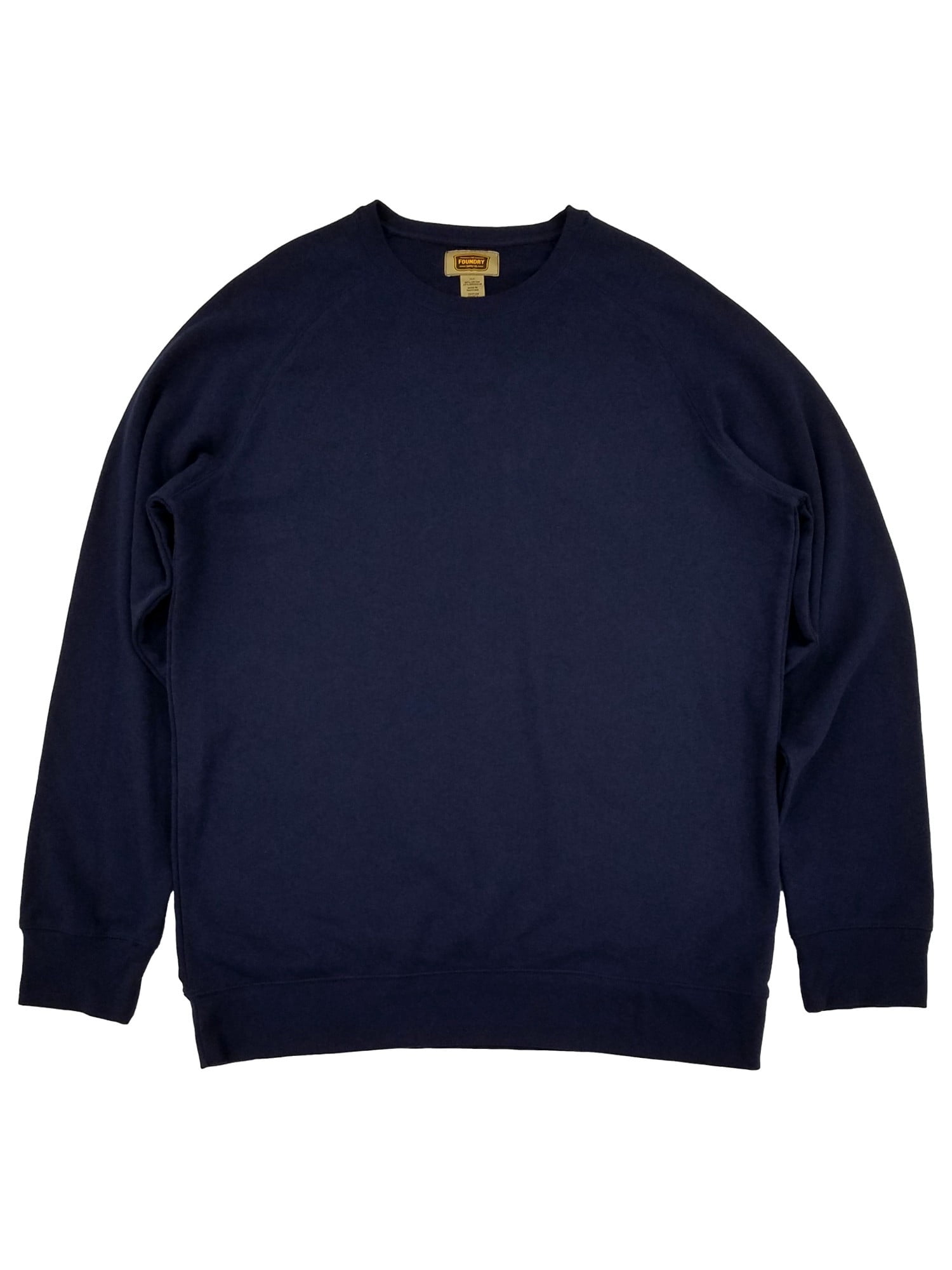 The Foundry Men's Big & Tall Soft Fleece Pullover Sweatshirt, Navy Blue ...