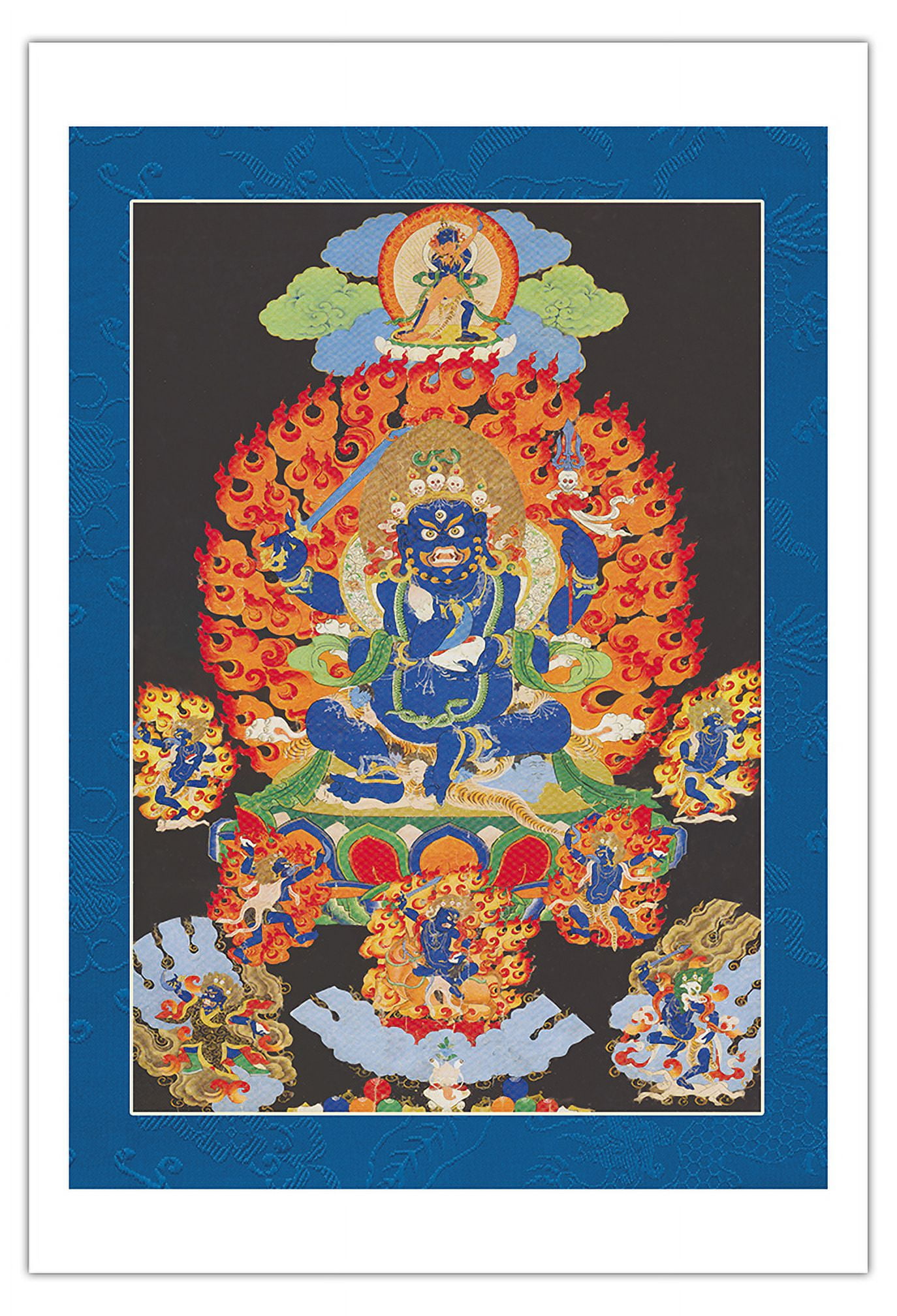 The Four-Armed Mahakala - Buddhist Protector Deity - Vintage Tibetan ...