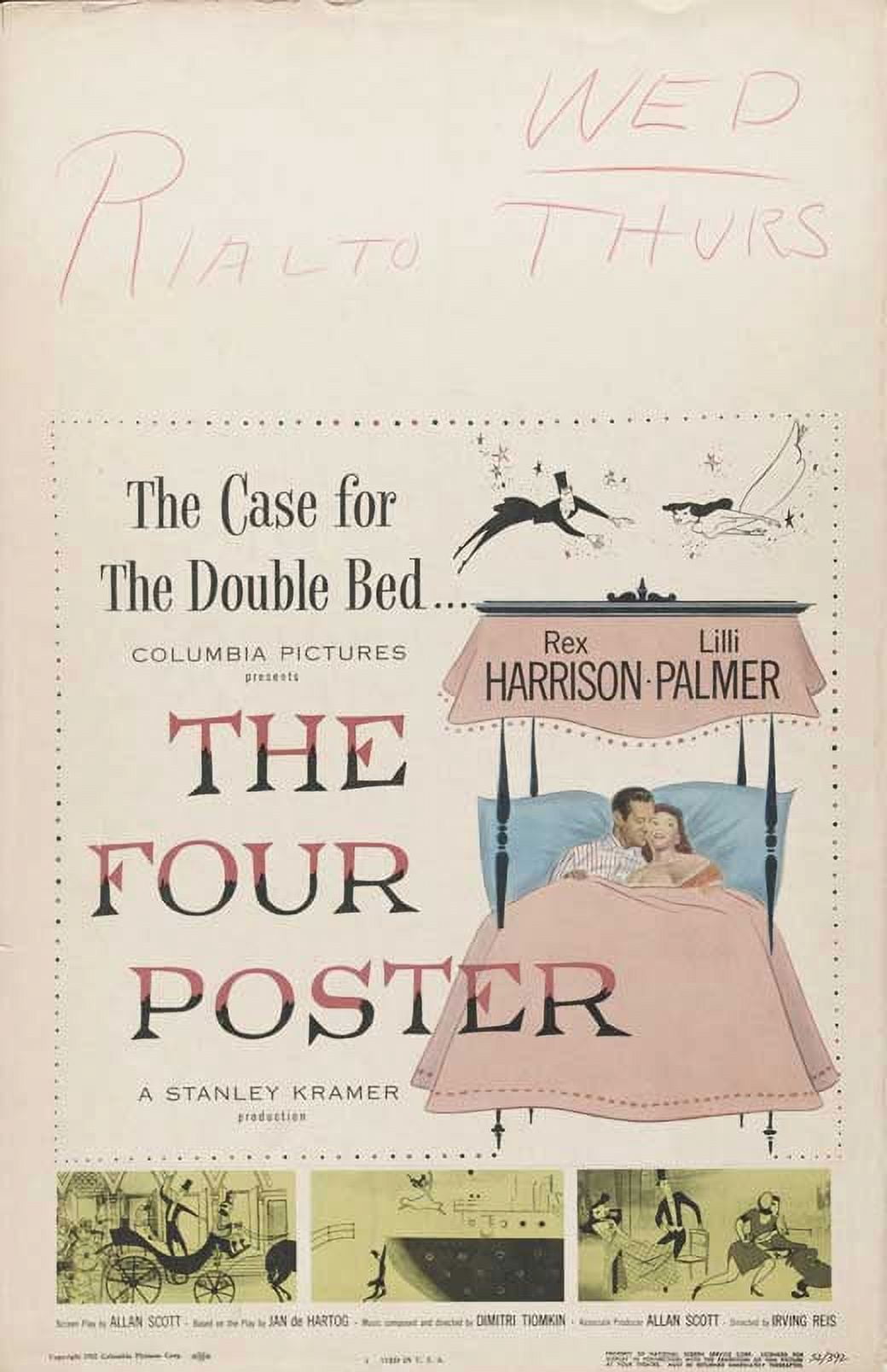 The Four Poster POSTER (27x40) (1952) - Walmart.com