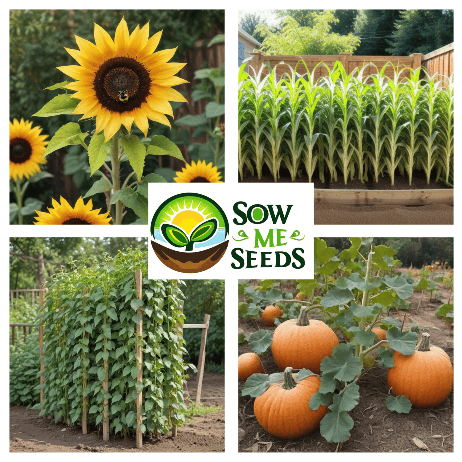 The Four Sisters Companion Planting Garden Seed Pack Bundle: Non-GMO ...