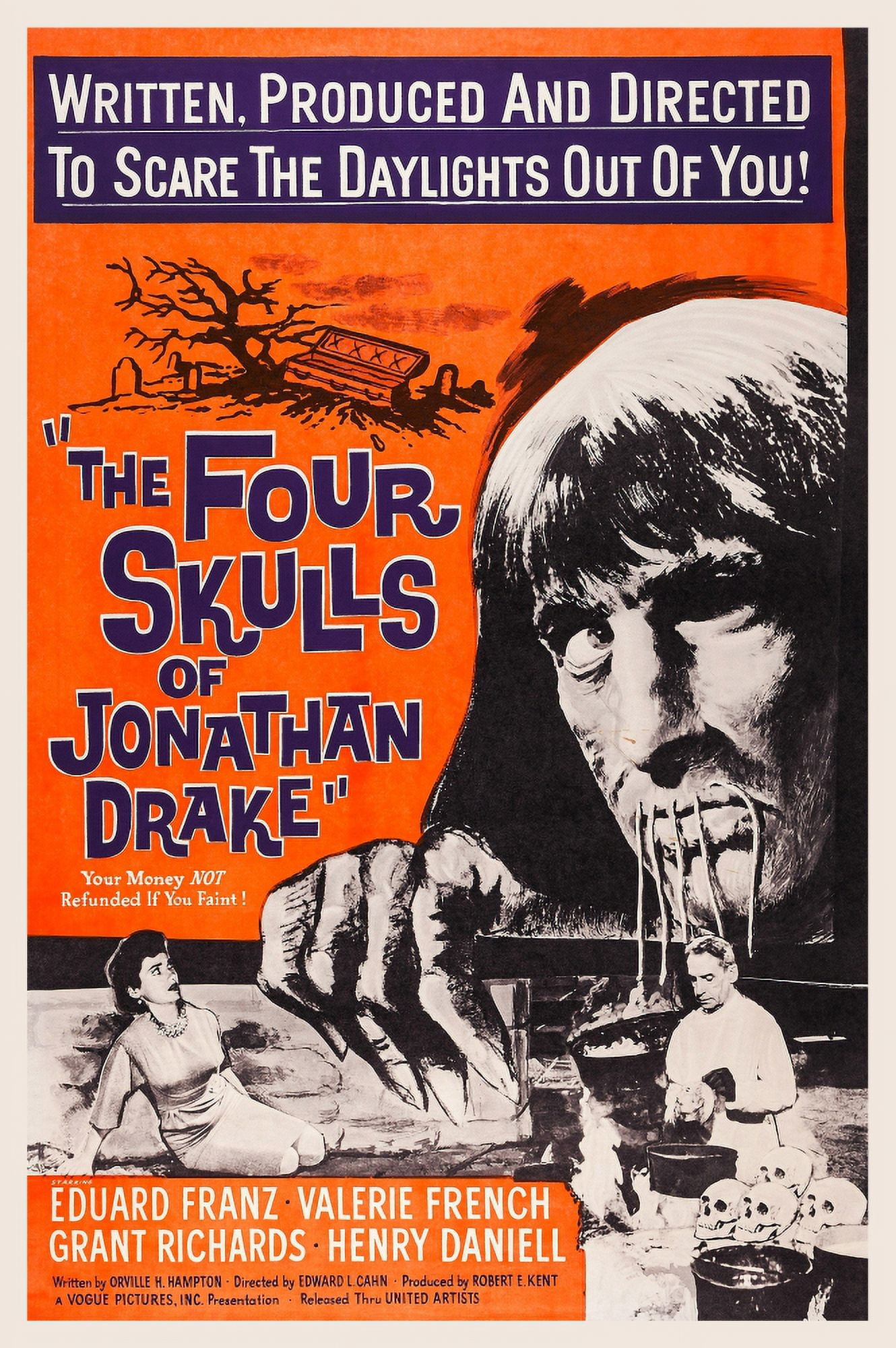 The Four Skulls Of Jonathan Drake Us Poster Art Paul Wexler (Top) Bottom From Left: Valerie ...