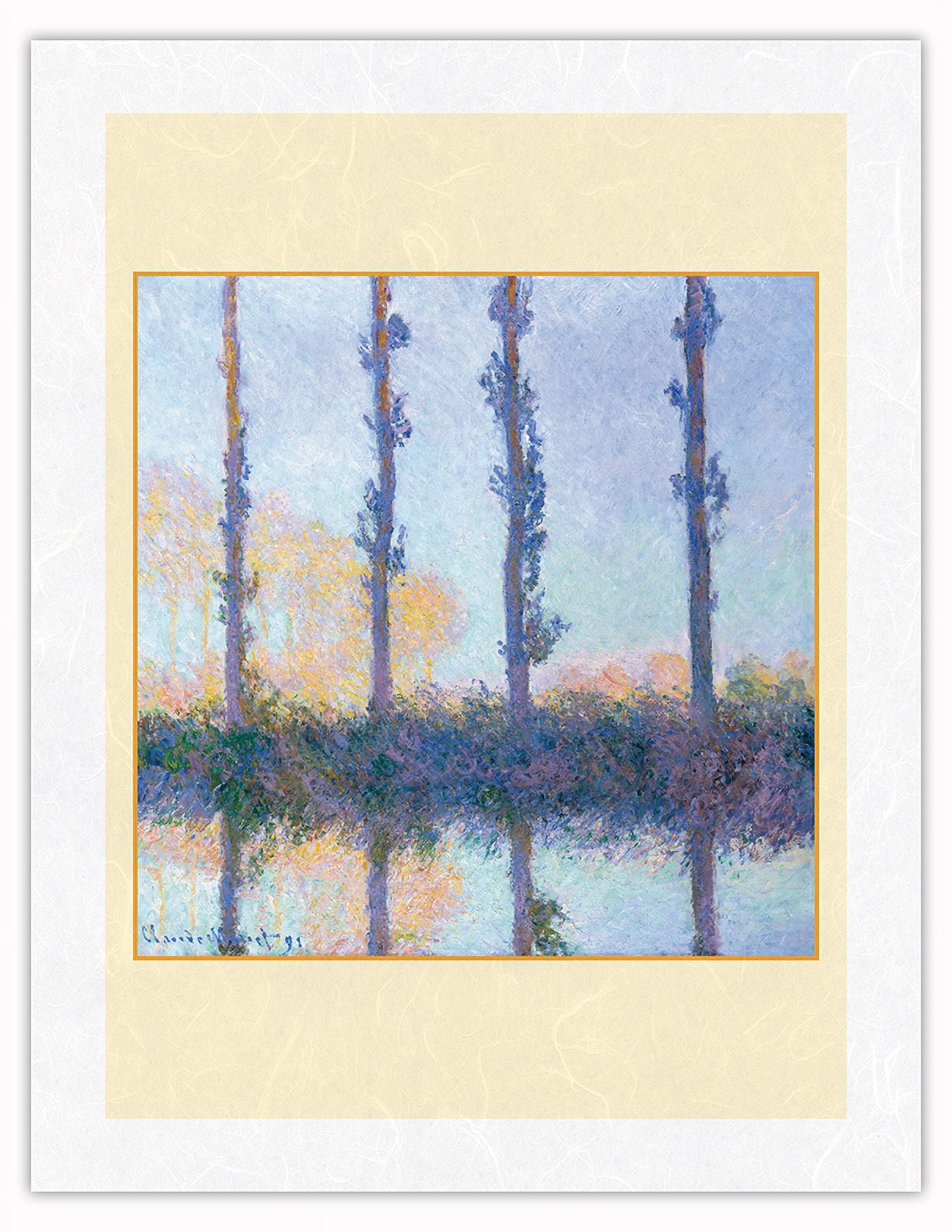 The Four Trees - Epte River near Giverny France - From an Original ...