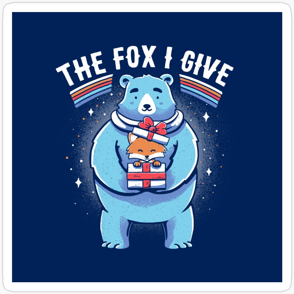 The Fox I Give Sticker Phone Decal Water Bottle Stickers Car Decals ...