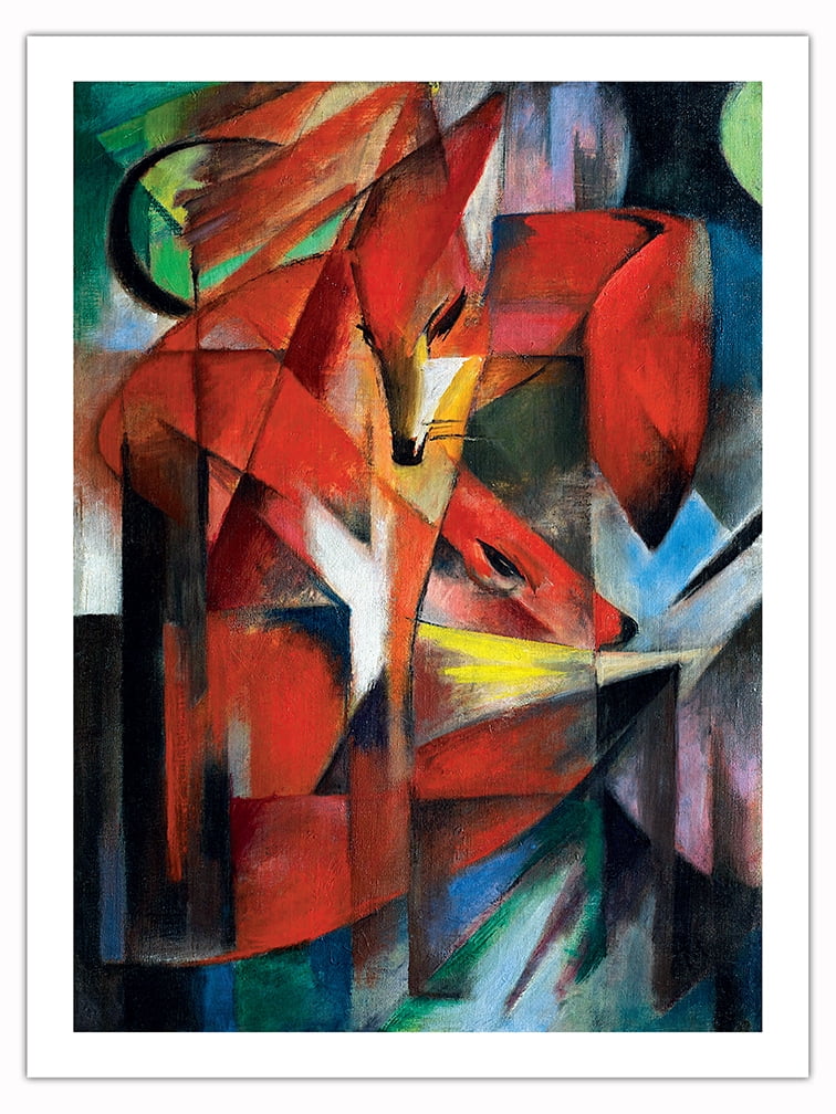 The Foxes (Die Füchse) - From an Original Color Painting by Franz Marc ...