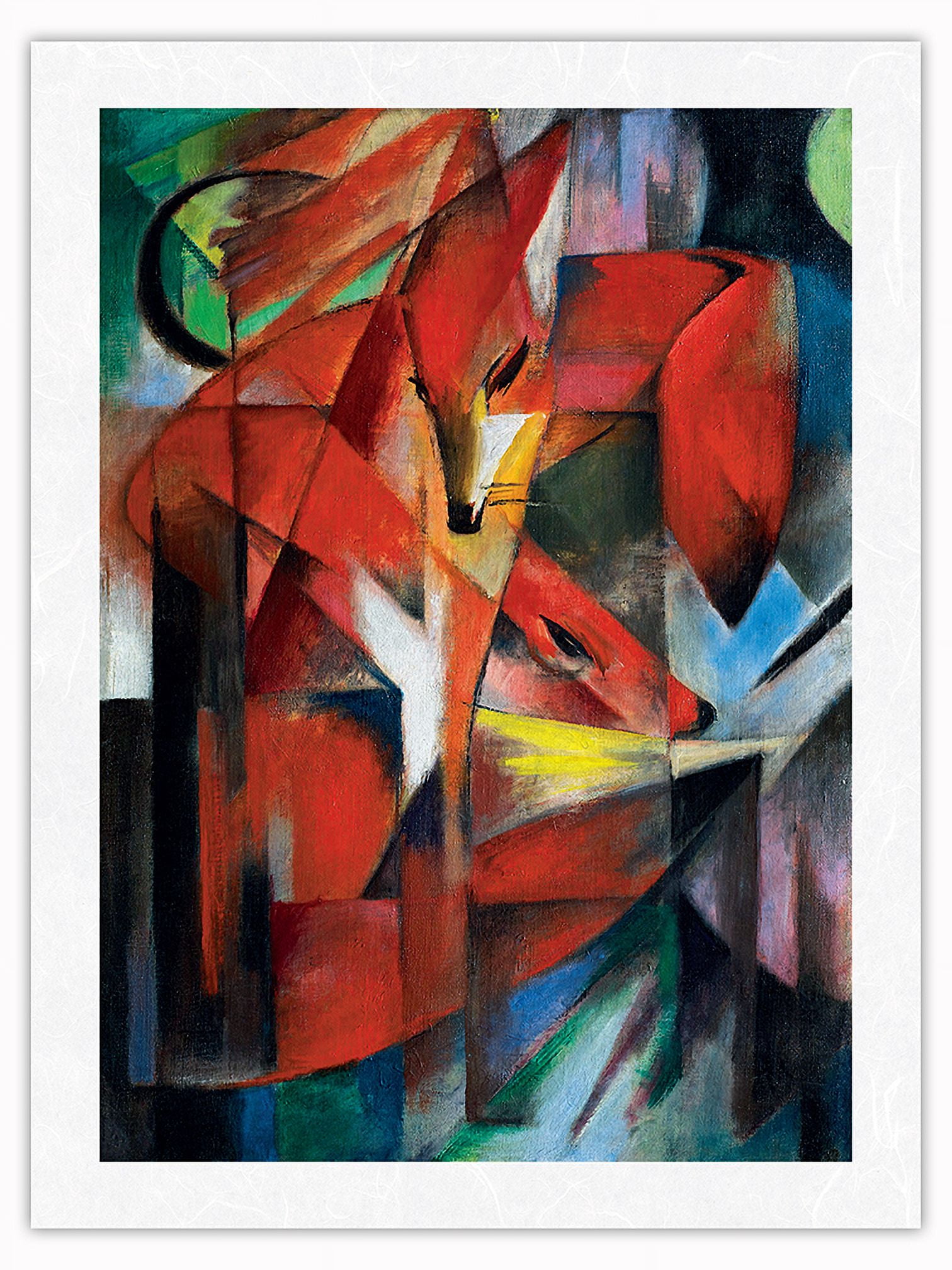 The Foxes (Die Füchse) - From an Original Color Painting by Franz Marc ...