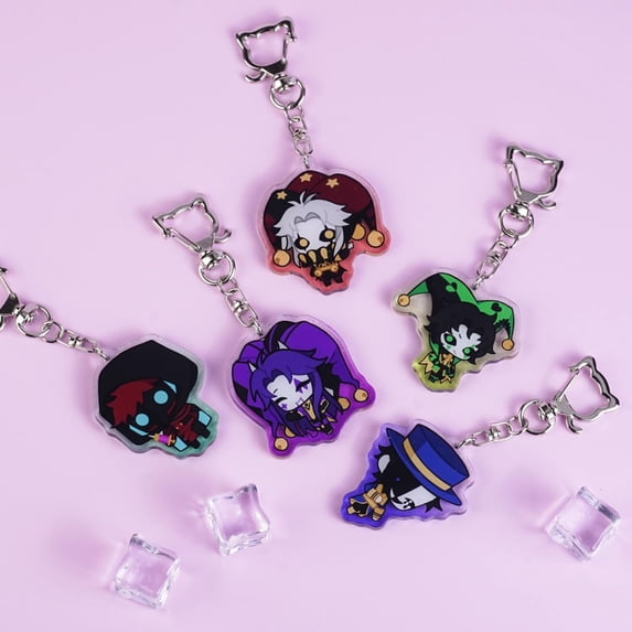 The Freak Circus Glitter Acrylic keychain 1 pack | 5-Piece Chibi Bag ...