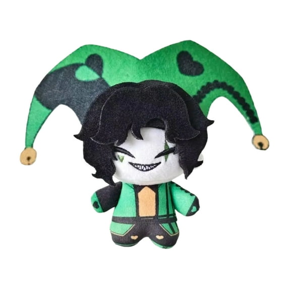 The Freak Circus Pierrot Plush Toy,Gothic Red Heart Jester Doll with ...