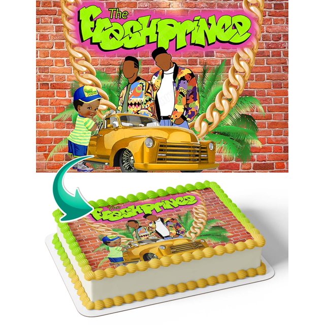 The Fresh Prince Graffiti Brick Wall Hip Hop TFP Edible Image Cake ...