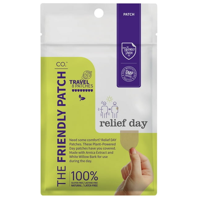 The Friendly Patch Relief Day Patches 8 Count, Soothing Comfort to Body ...