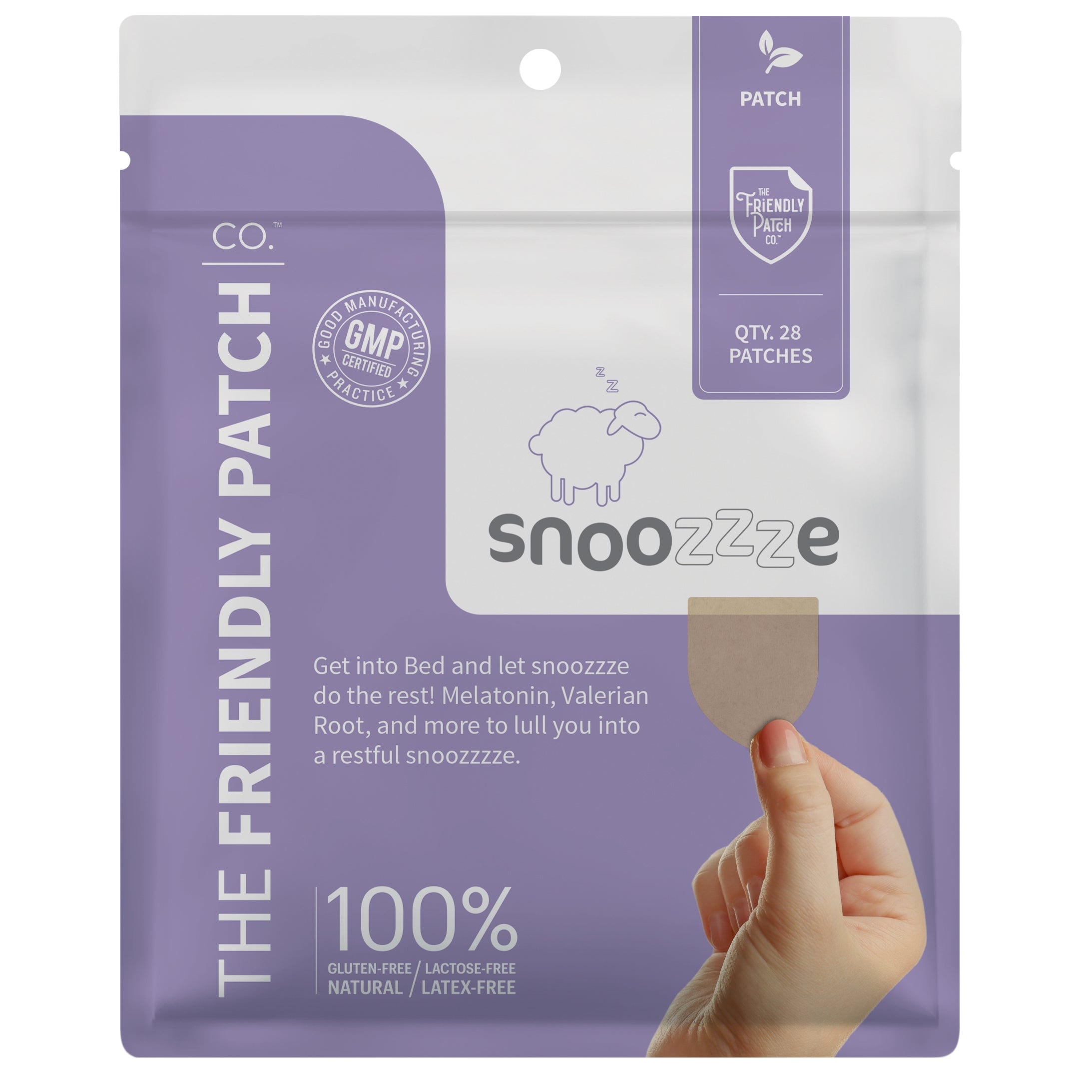 Friendly Patch Calming Night Snooze Sleep Patches - 28 Day Supply with Melatonin, Valerian Root ...