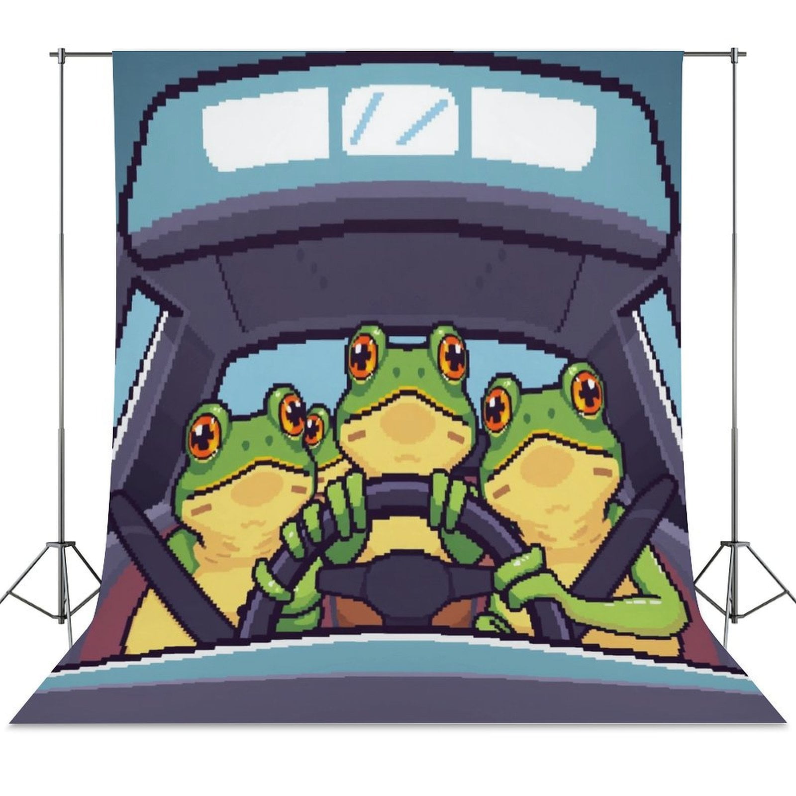 The Frog Driving A Car Decorations BackdropPortrait Photography ...