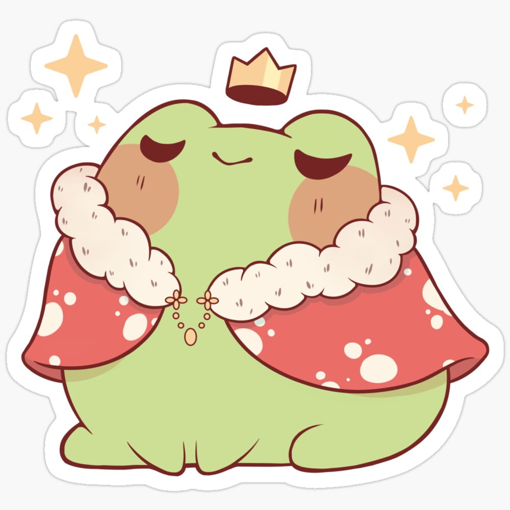 The Frog Prince Sticker Phone Decal Water Bottle Stickers Car Decals ...