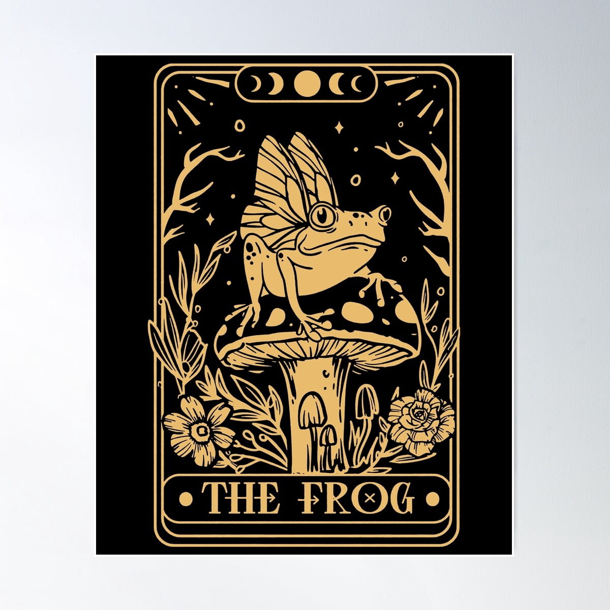 The Frog Tarot Card Poster Wall Art, Modern Wall Decor For Living Room ...