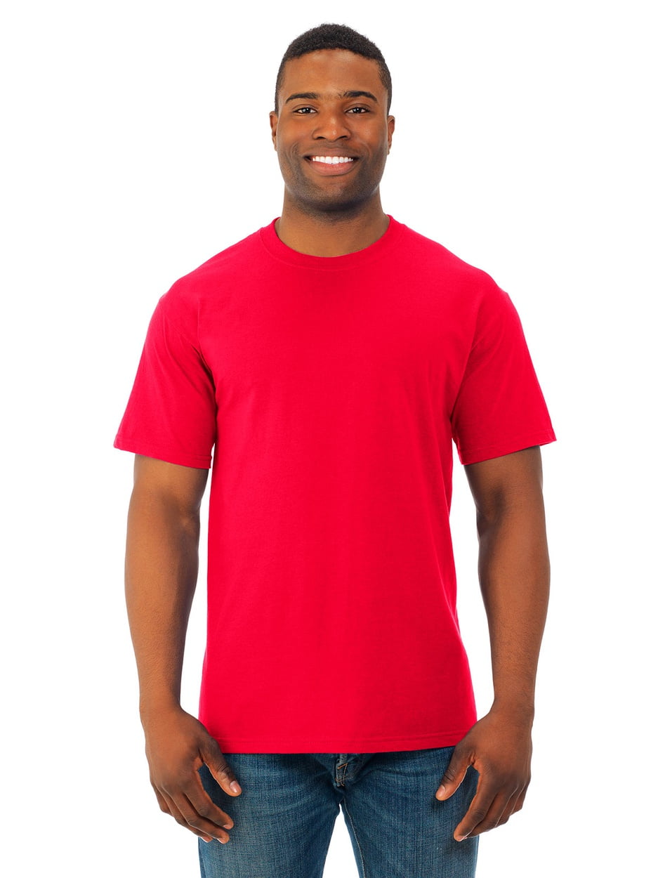The Fruit of the Loom Adult HD Cotton T-Shirt - FIERY RED - L - Walmart.com