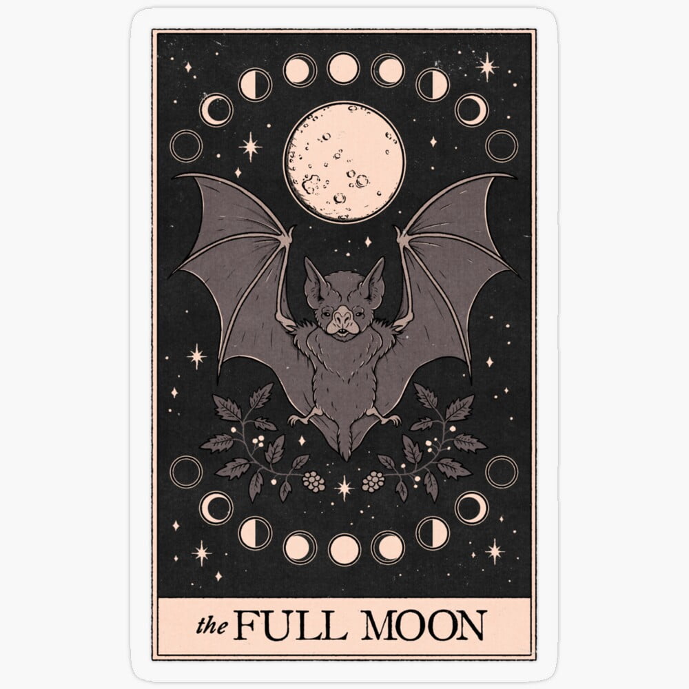 The Full Moon Transparent Sticker Phone Decal Water Bottle Stickers Car ...