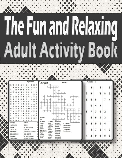The Fun and Relaxing Adult Activity Book, (Paperback) - Walmart.com