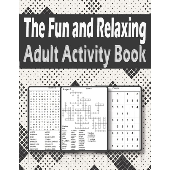 The Fun and Relaxing Adult Activity Book, (Paperback) - Walmart.com