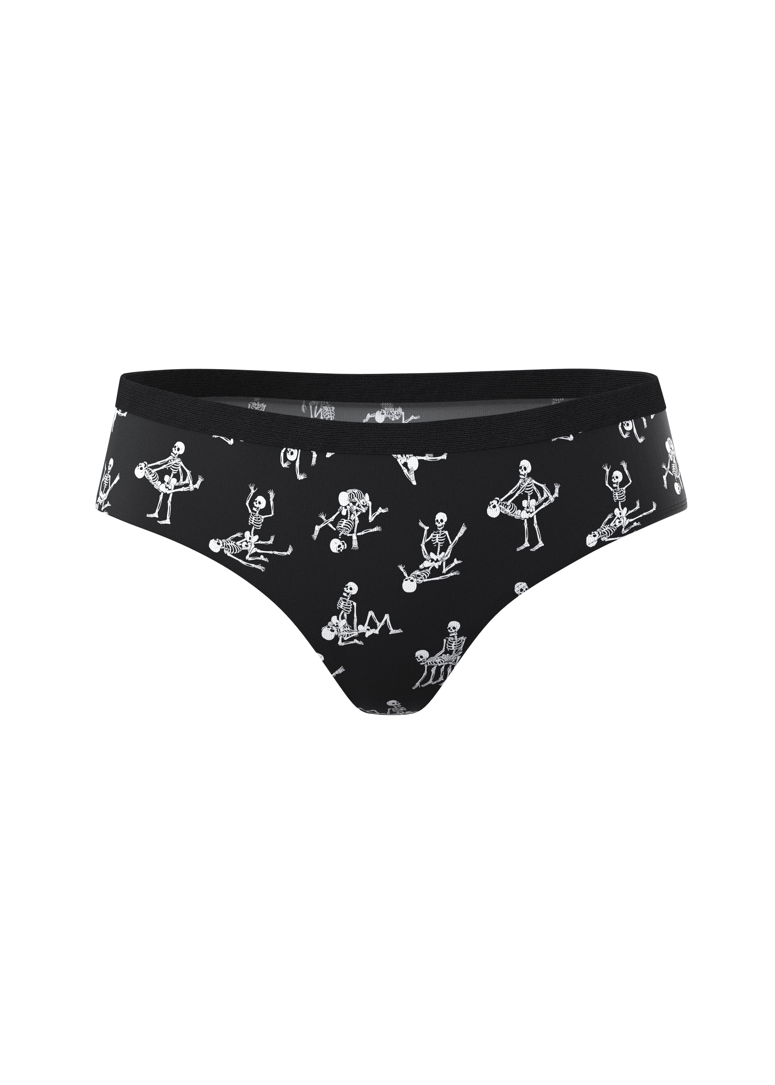 The Funny Bones | Glow in the Dark Skeletons Cheeky Underwear - Walmart.com