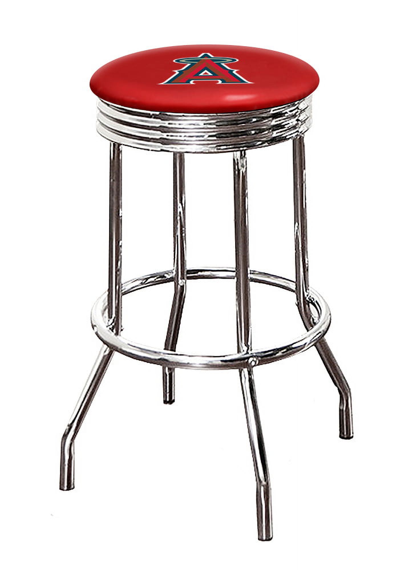 The Furniture King Bar Stool 24" or 29" Tall Backless Chrome Metal ...