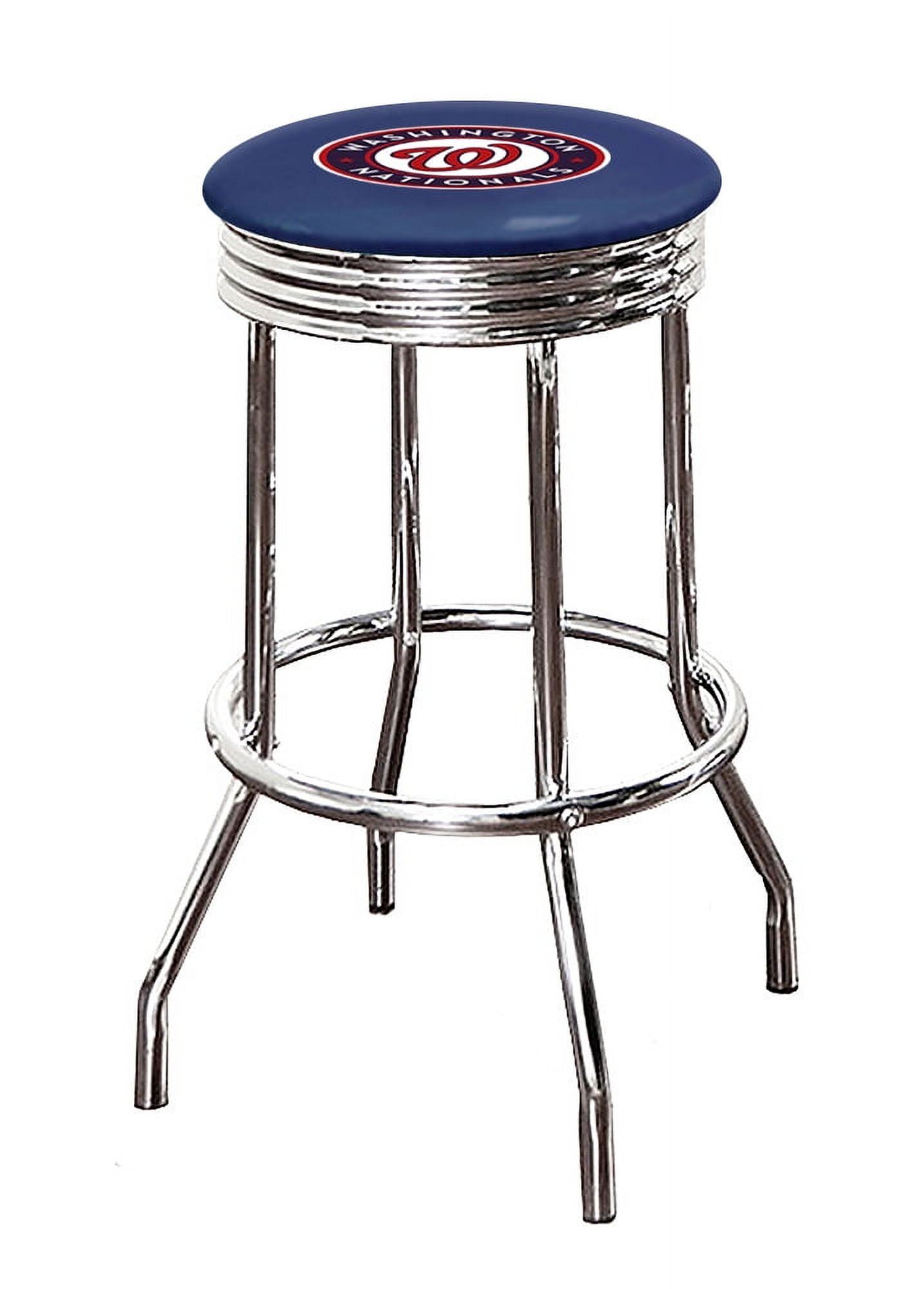 The Furniture King Bar Stool 24" or 29" Tall Backless Chrome Metal ...
