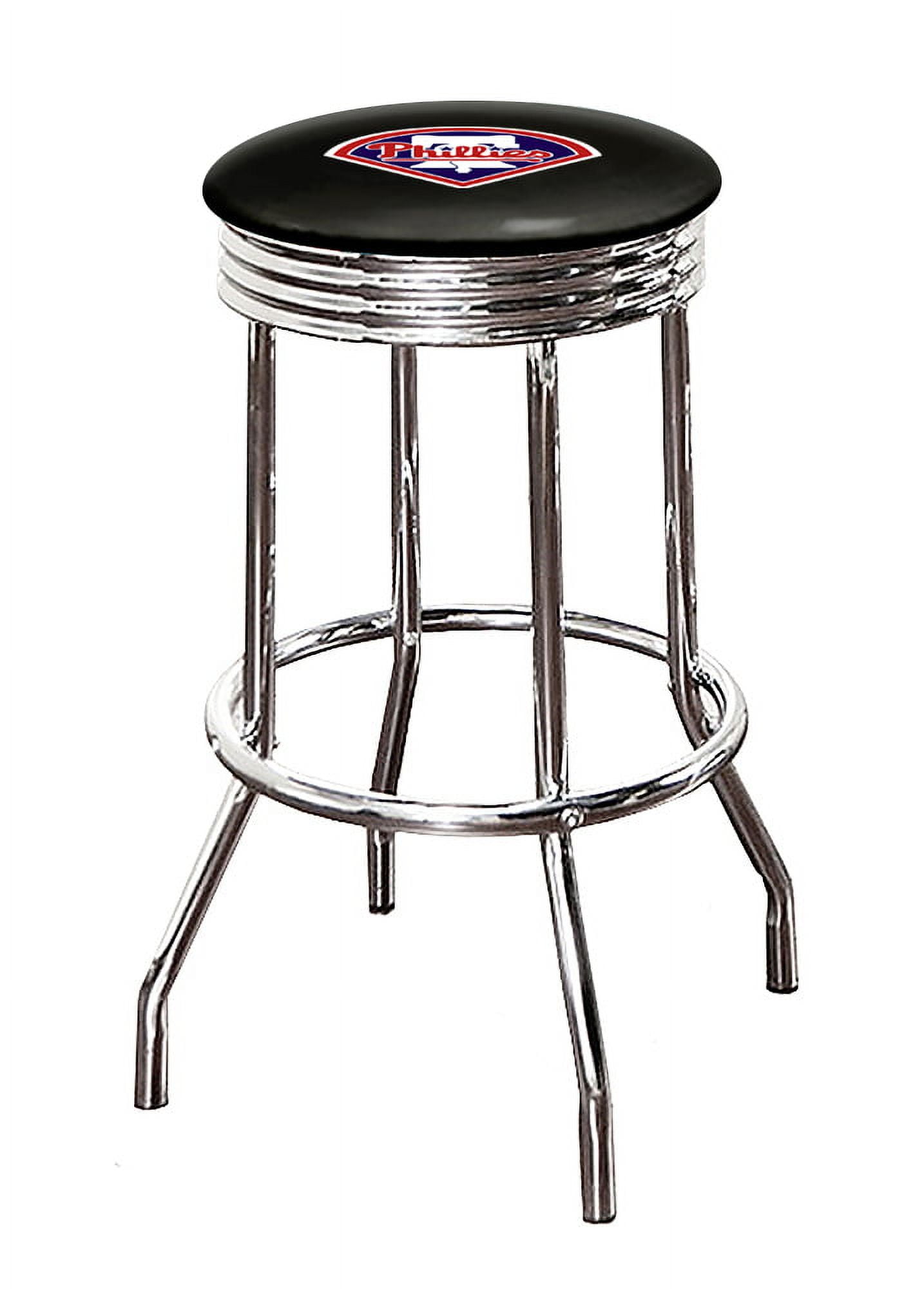 The Furniture King Bar Stool 24" or 29" Tall Backless Chrome Metal ...