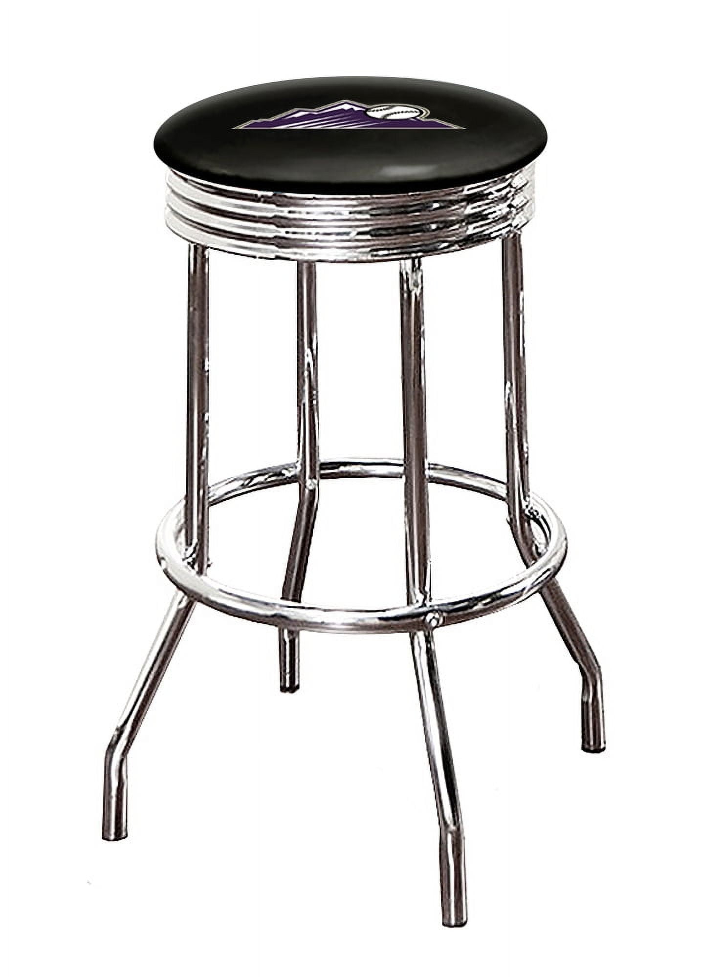 The Furniture King Bar Stool 24" or 29" Tall Backless Chrome Metal ...