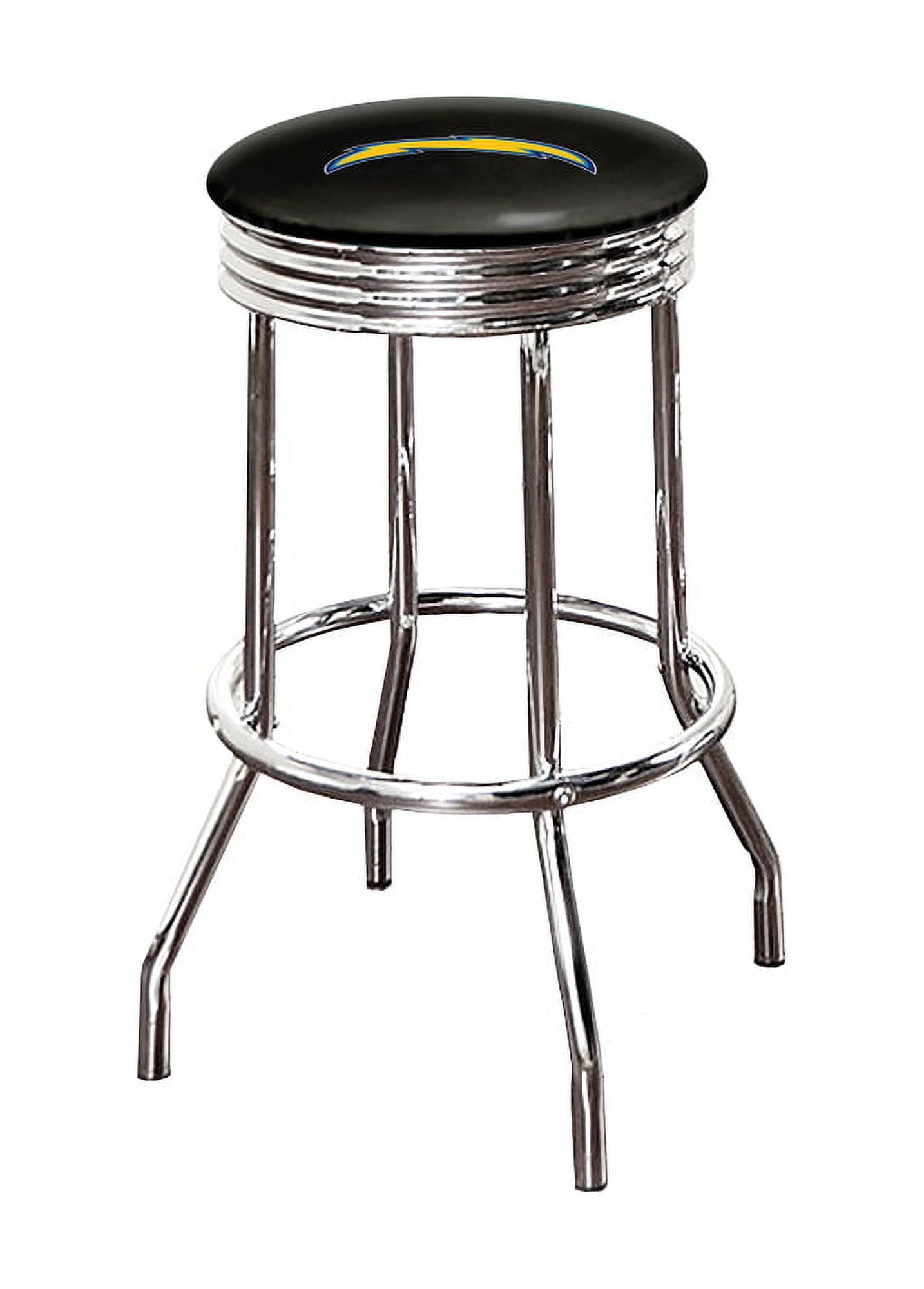 The Furniture King Bar Stool 24" Tall Backless Chrome Metal Stool ...