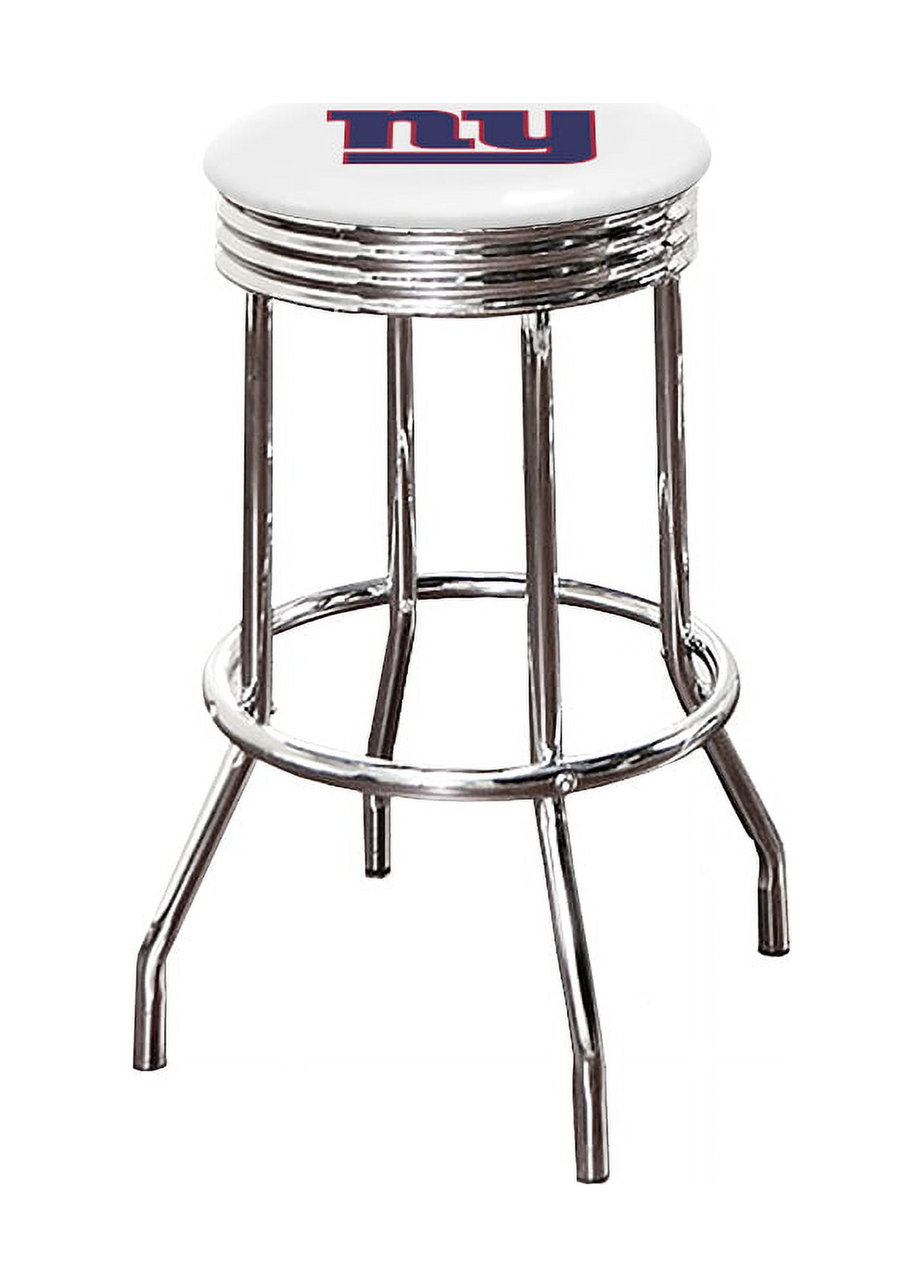 The Furniture King Bar Stool 24" Tall Backless Chrome Metal Stool ...