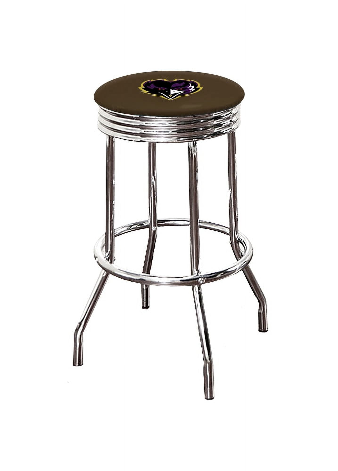 The Furniture King Bar Stool 24" Tall Backless Chrome Metal Stool ...