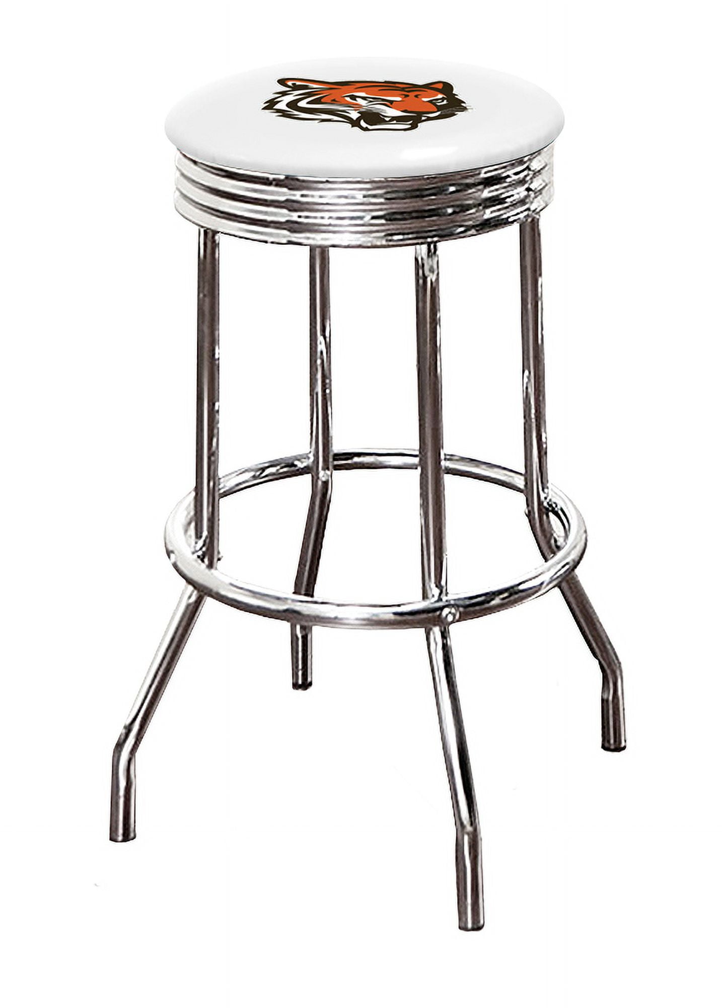 The Furniture King Bar Stool 29" Tall Backless Chrome Metal Stool ...