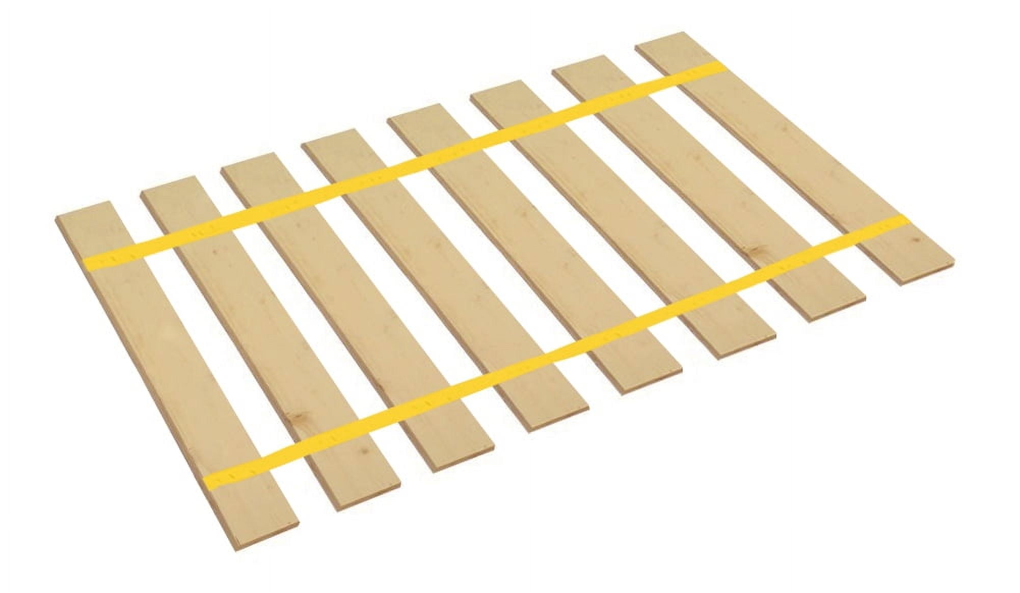 The Furniture King Full Size Wood Bed Slats Custom Platform Plank Bed ...