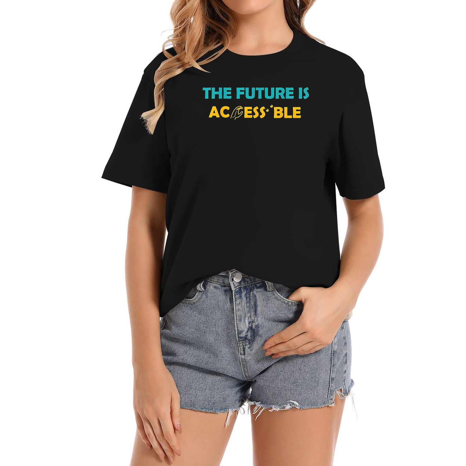 The Future Is Accessible Braille American Sign Language ASL T-Shirt ...