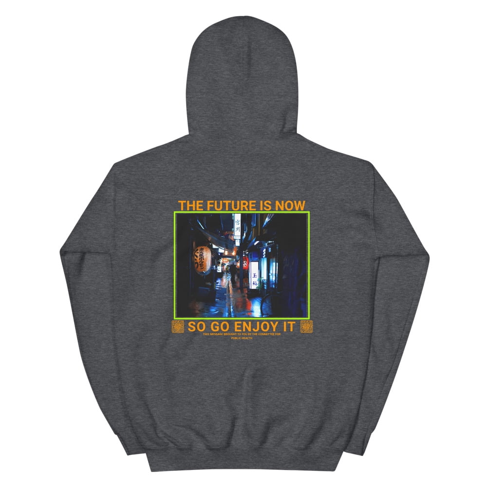 The Future is now Unisex Hoodie (Dark Heather, 2XL) - Walmart.com