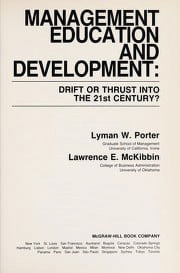 Pre-Owned Management Education and Development: Drift or Thrust into the 21st Century ...