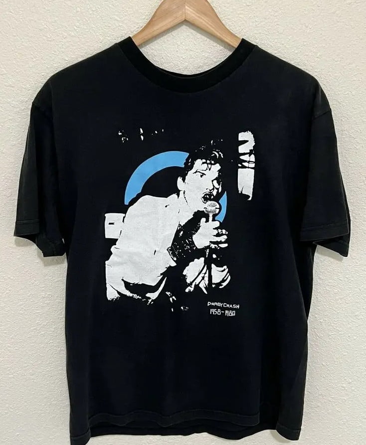 The GERMS Band Darby Crash Heavy Cotton Black Full Size Shirt - Walmart.com