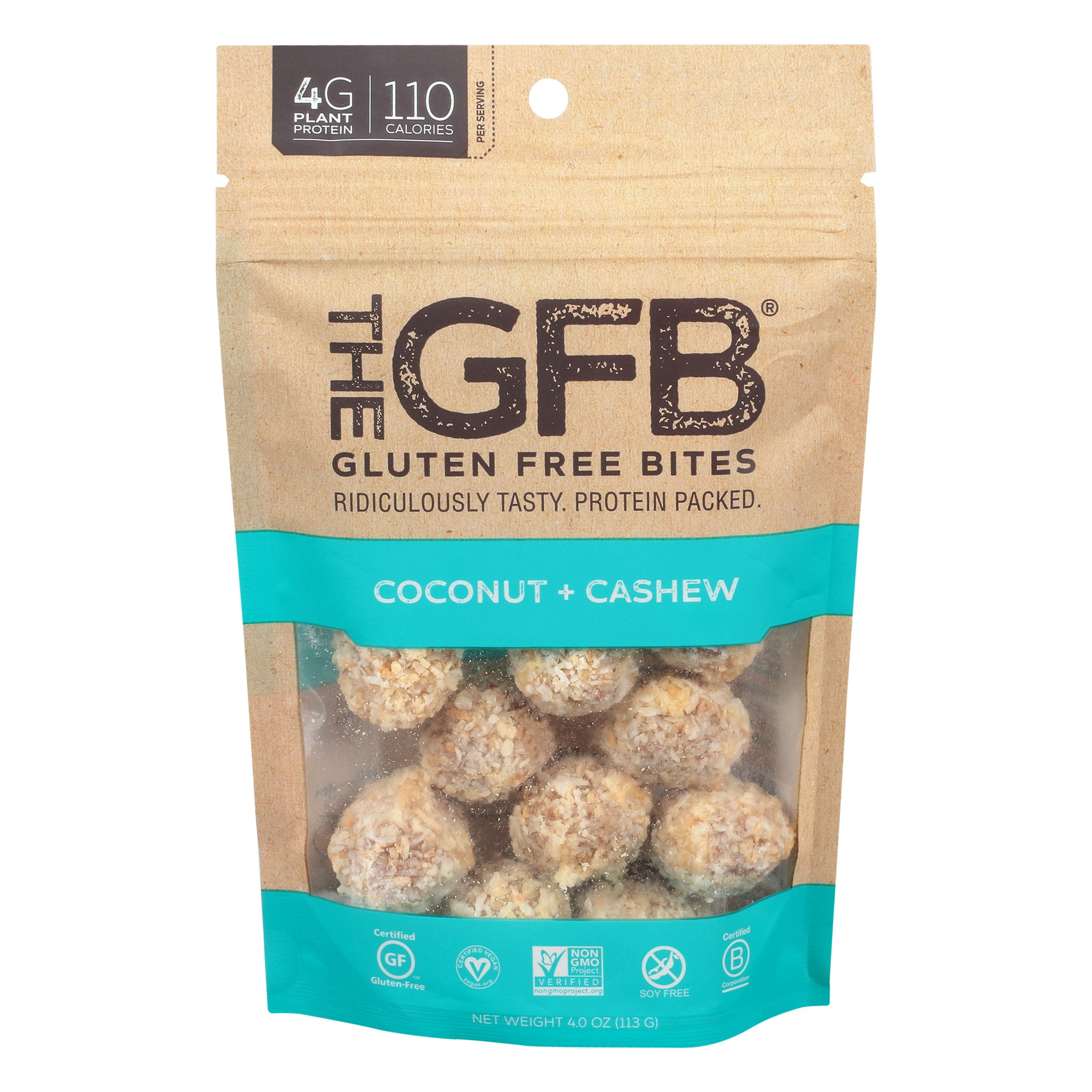The GFB Coconut Cashew Bites 4 oz (Pack Of 12) - Walmart.com