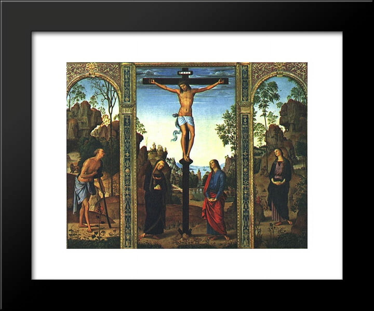 The Galitzin Triptych 20x24 Framed Art Print by Perugino, Pietro ...