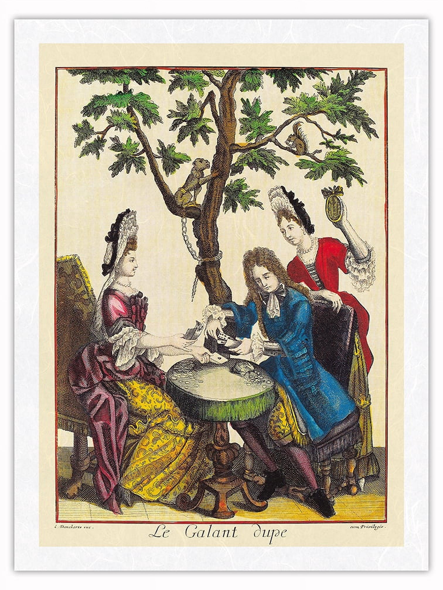 The Gallent Dupe (Le Galant Dupe) - Vintage Magic Poster c.1715 ...