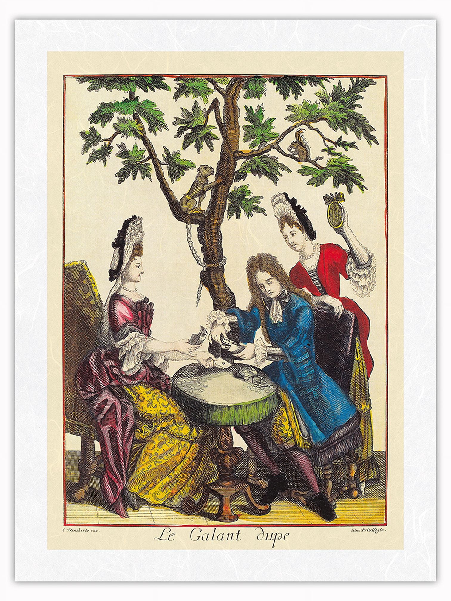 The Gallent Dupe (Le Galant Dupe) - Vintage Magic Poster c.1715 ...