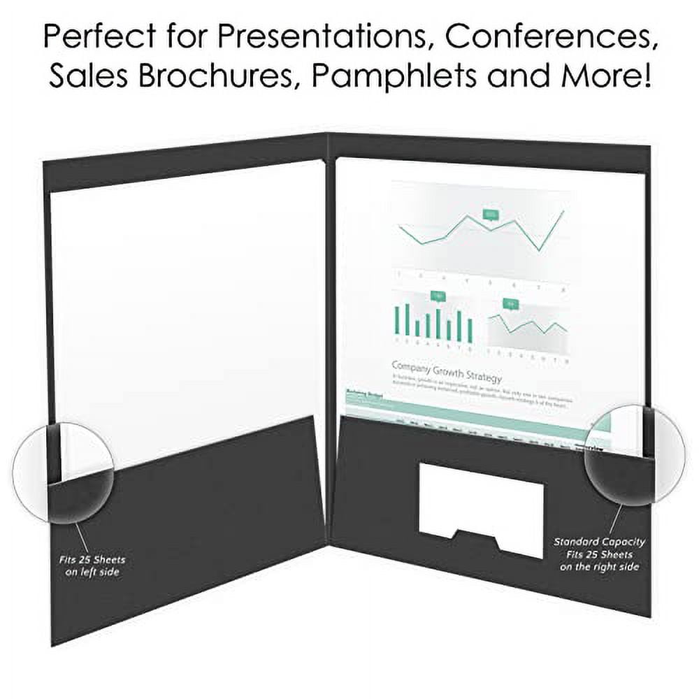 The Gallery Collection, 50 Count, Two Pocket Presentation Folders with ...