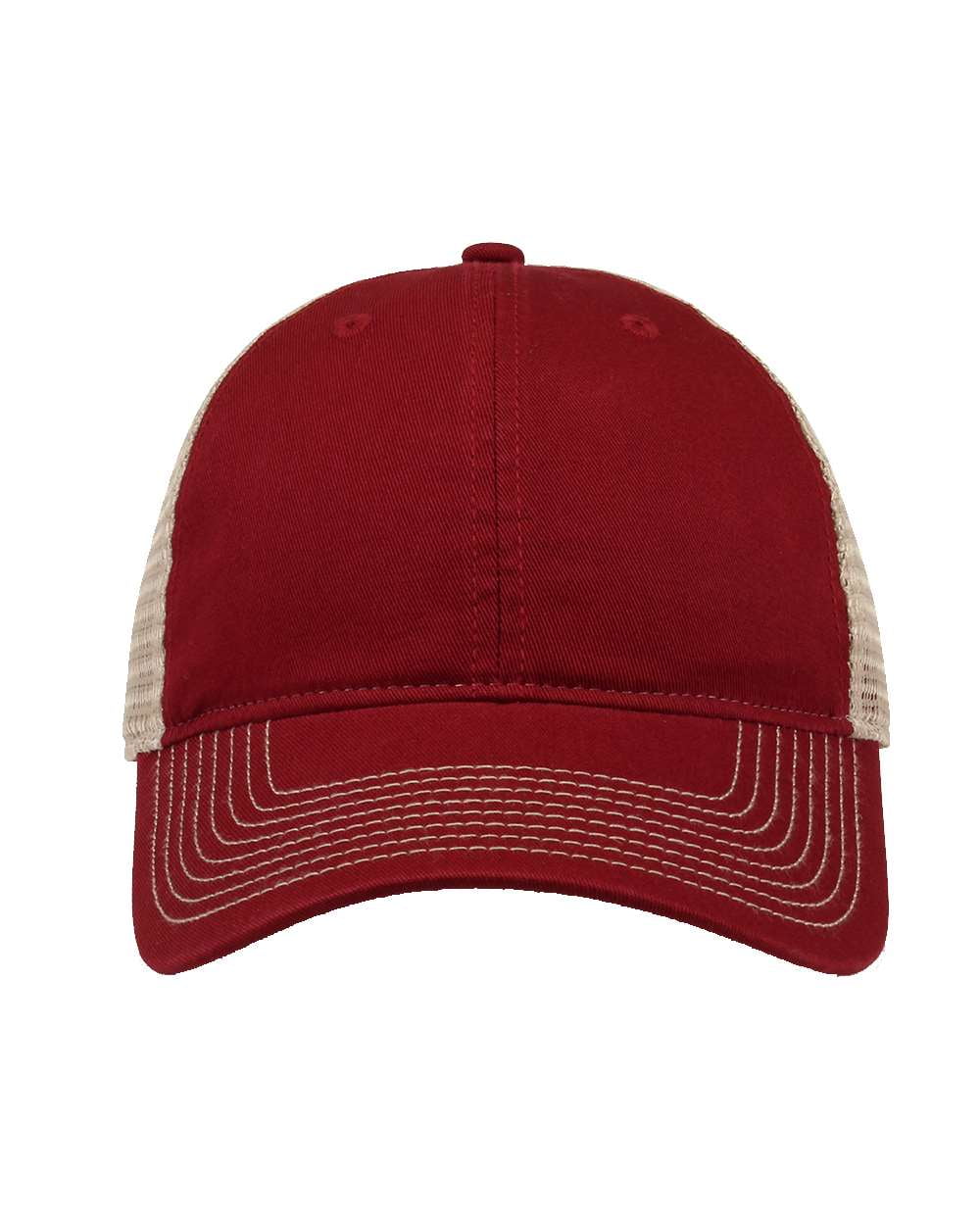 The Game - Soft Trucker Cap - GB880 - Cardinal/ Khaki - Size ...
