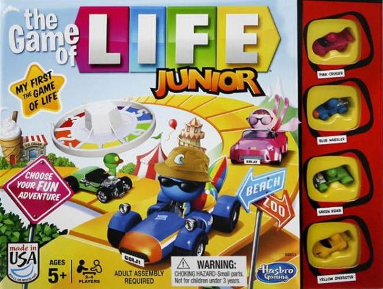 The Game of Life Junior Classic Game for kids Ages 5 and up - Walmart.com
