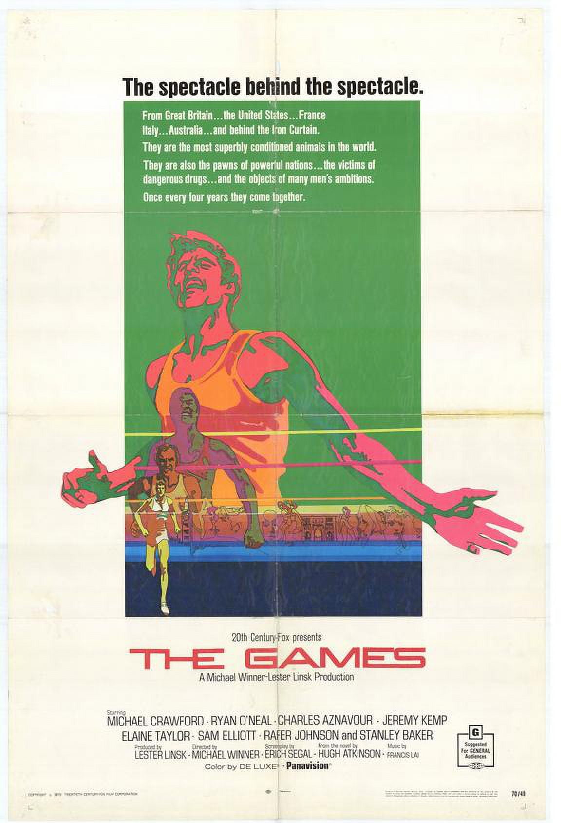 The Games - movie POSTER (Style A) (11" x 17") (1970) - Walmart.com
